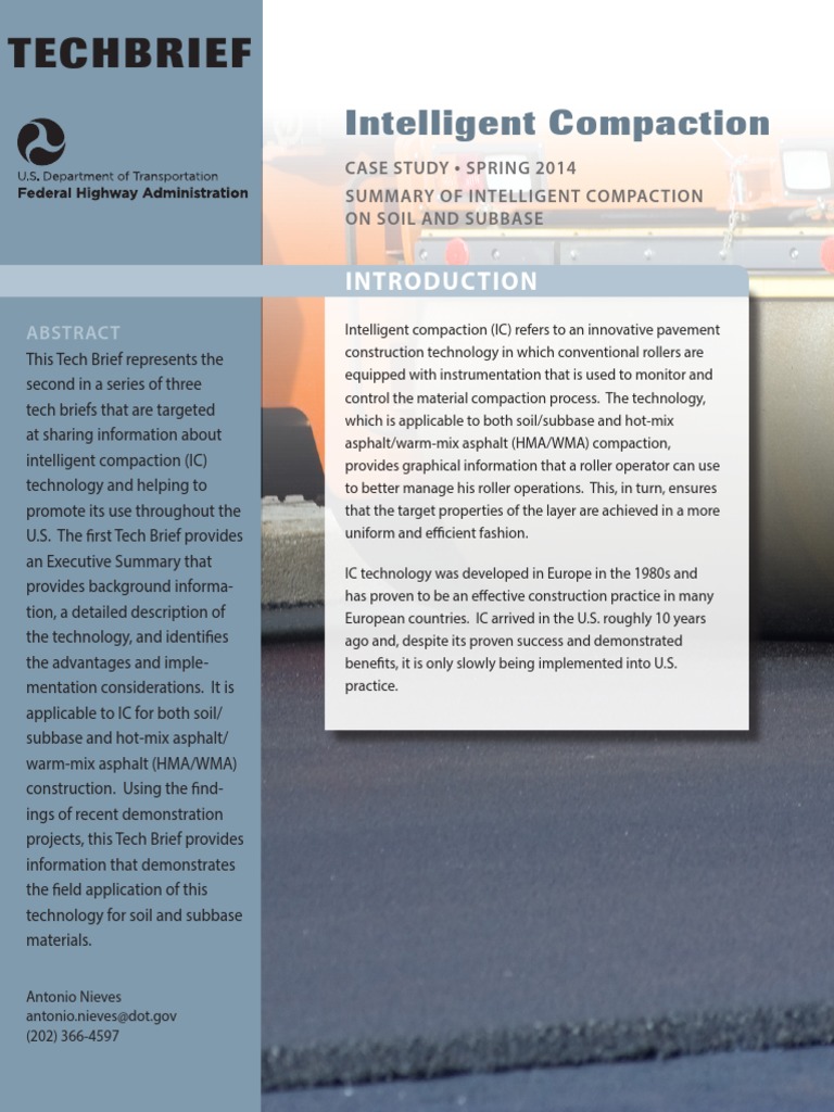 Intelligent Compaction - Case Study | PDF | Accelerometer