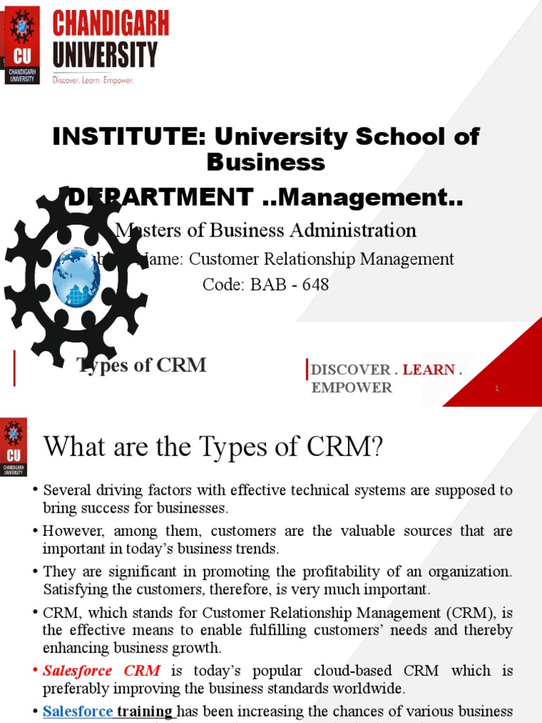 CRM Types Collaborative CRM | PDF | Customer Relationship Management ...