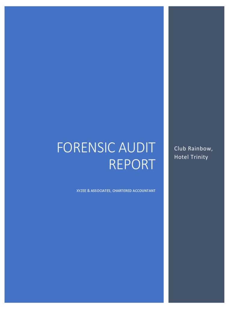 Forensic Audit Report of Club Rainbow | PDF | Audit | Financial Audit