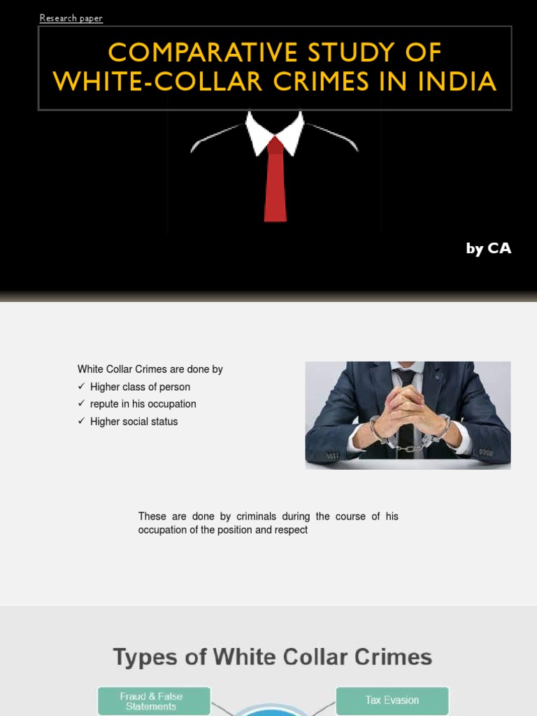 White-Collar Crimes in India: A Study | PDF | Social Science