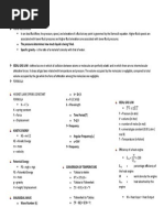 O Level Physics Formula Sheet | PDF | International System Of Units | Force