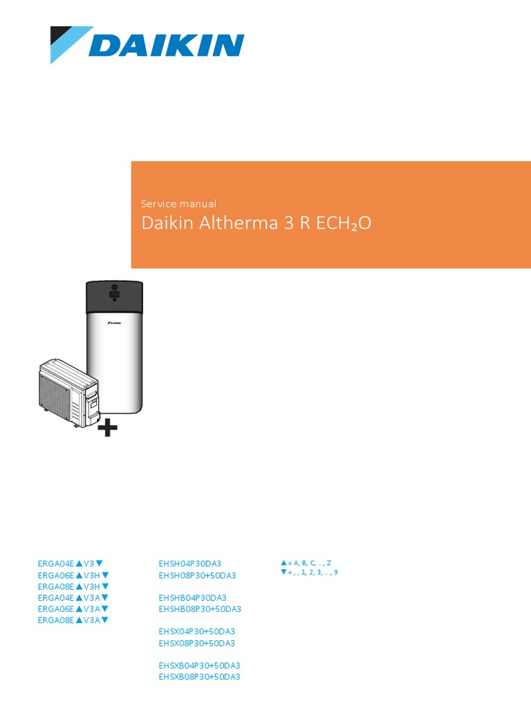 Daikin Altherma Documentation Technique