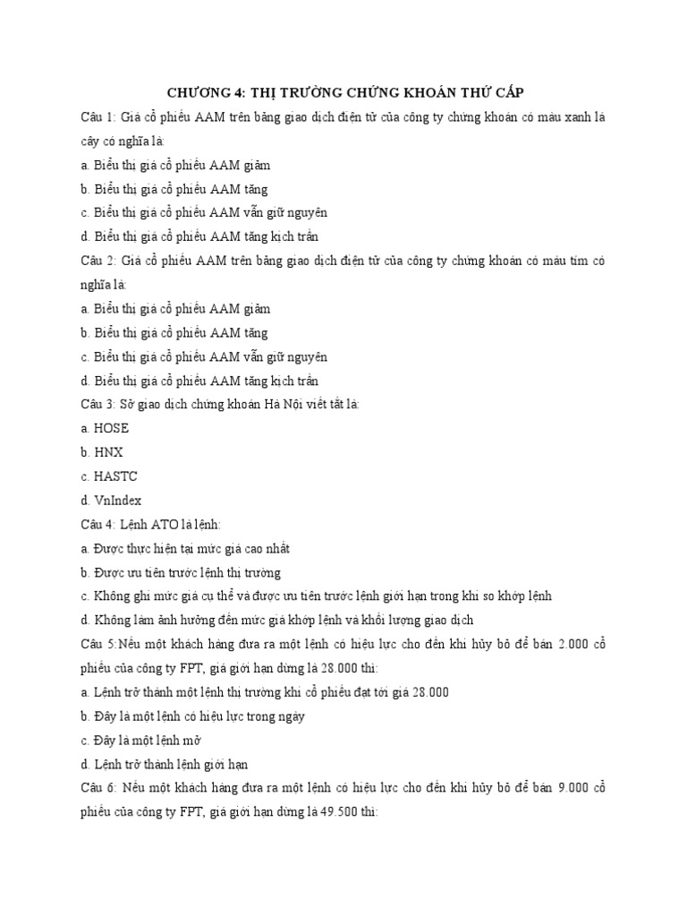 Bai Tap Chuong 4 | PDF