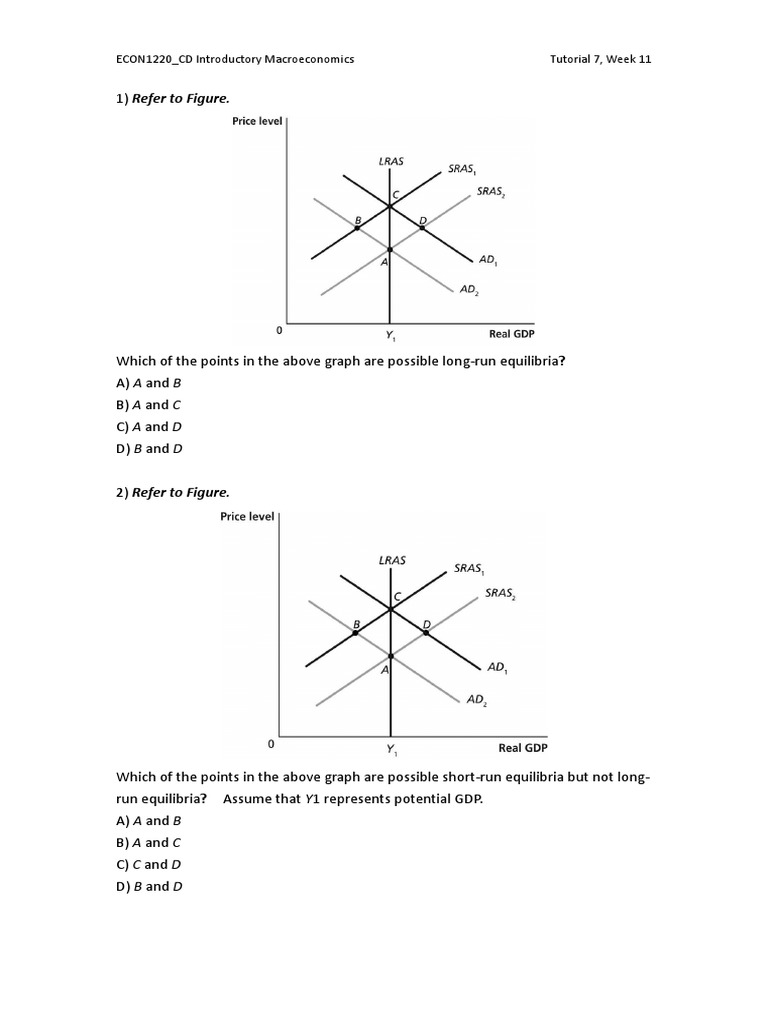 ECON1220 1C1D Tutorial Exercise 7 | PDF | Business