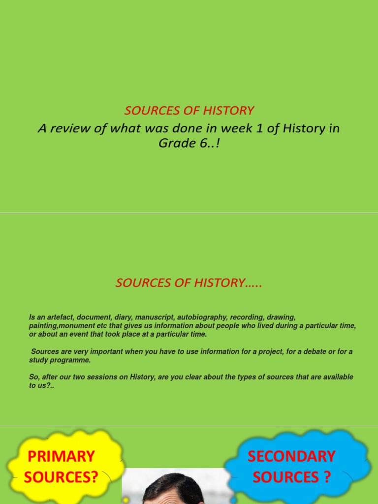 Sources of History | Download Free PDF | Primary Sources