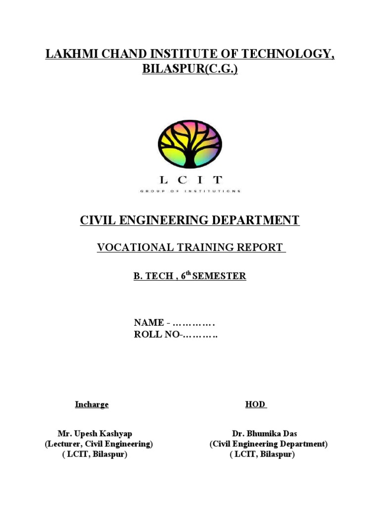 Vocational Training Report 3 | PDF | Materials | Physical Sciences