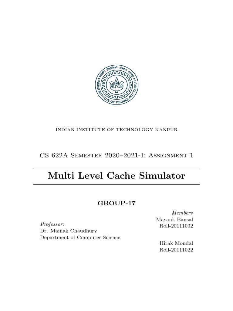 Report | PDF | Cpu Cache | Computer File