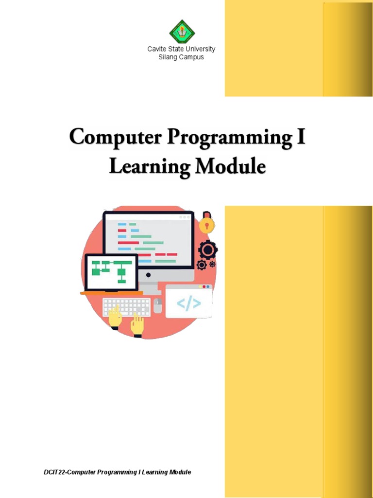 Dcit22 Computer Programming 1 Learning Module 3 Pdf Variable Computer Science Computer 3160