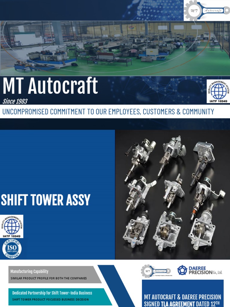 MT Autocraft: Shift Tower Solutions | PDF | Car | Land Vehicles