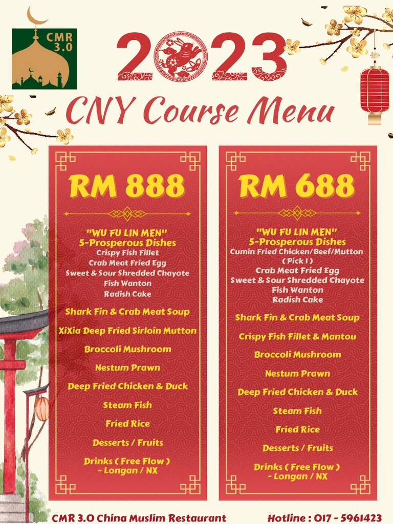 CNY Course Dinner Menu | PDF