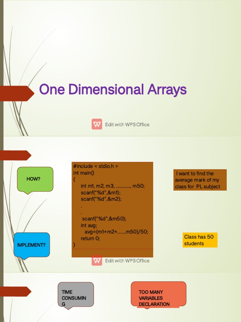 1D - Arrays | PDF | Integer (Computer Science) | Computing 1D - Arrays | PDF | Integer (Computer Science) | Computing