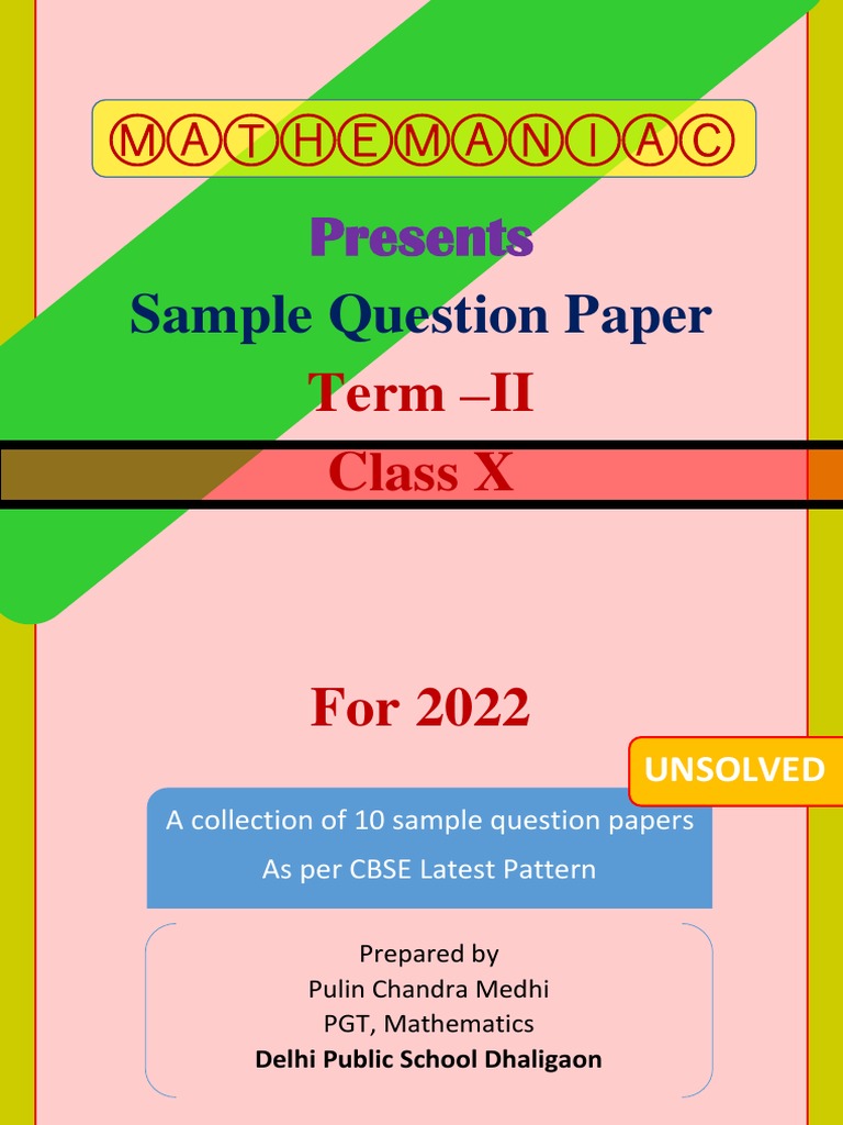 10 SQP Term - 2 | PDF | Circle | Sphere
