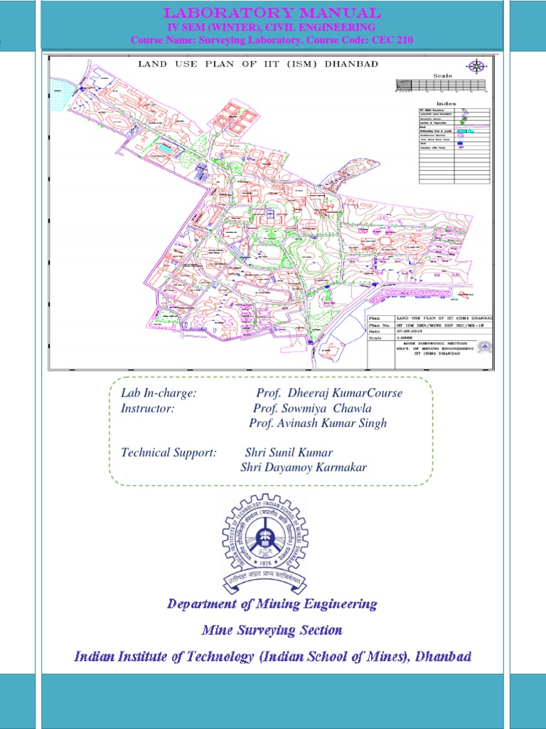 Laboratory Manual 2023 - Mine Surveying - B.Tech Civil 4th Sem - CEC 210 | PDF | Surveying ...