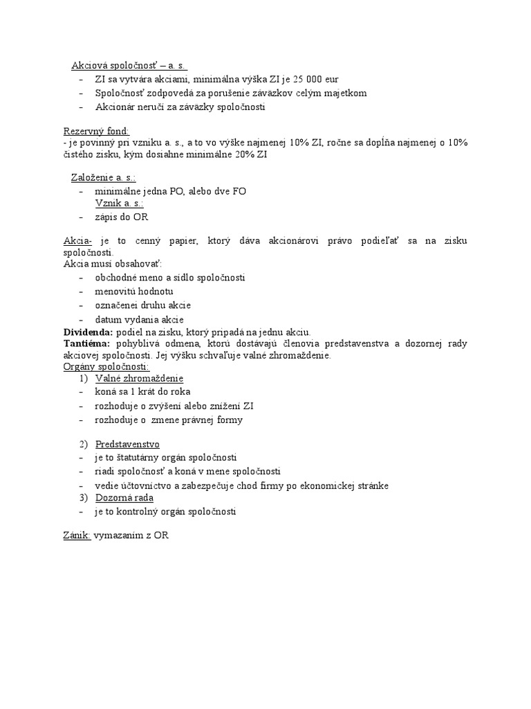 Dividenda: Podiel Na Zisku, Ktorý Pripadá Na Jednu Akciu. Tantiéma ...