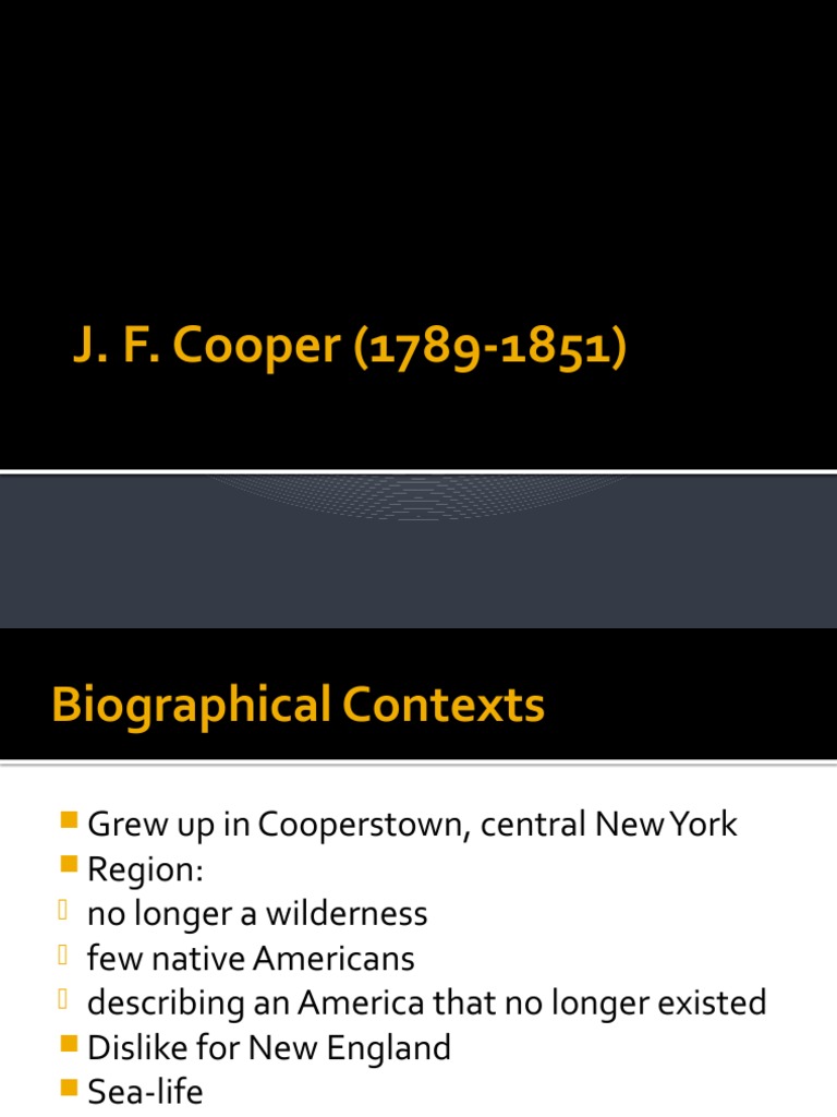 J. F. Cooper | PDF | History | Young Adult