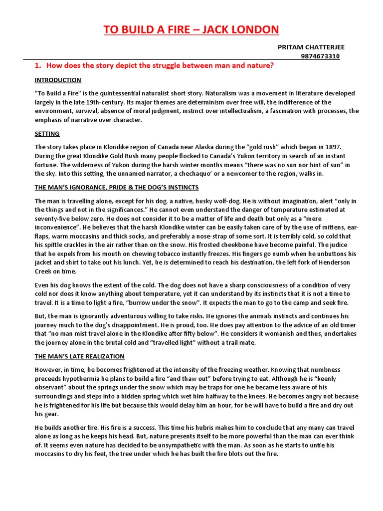 To Build A Fire | PDF