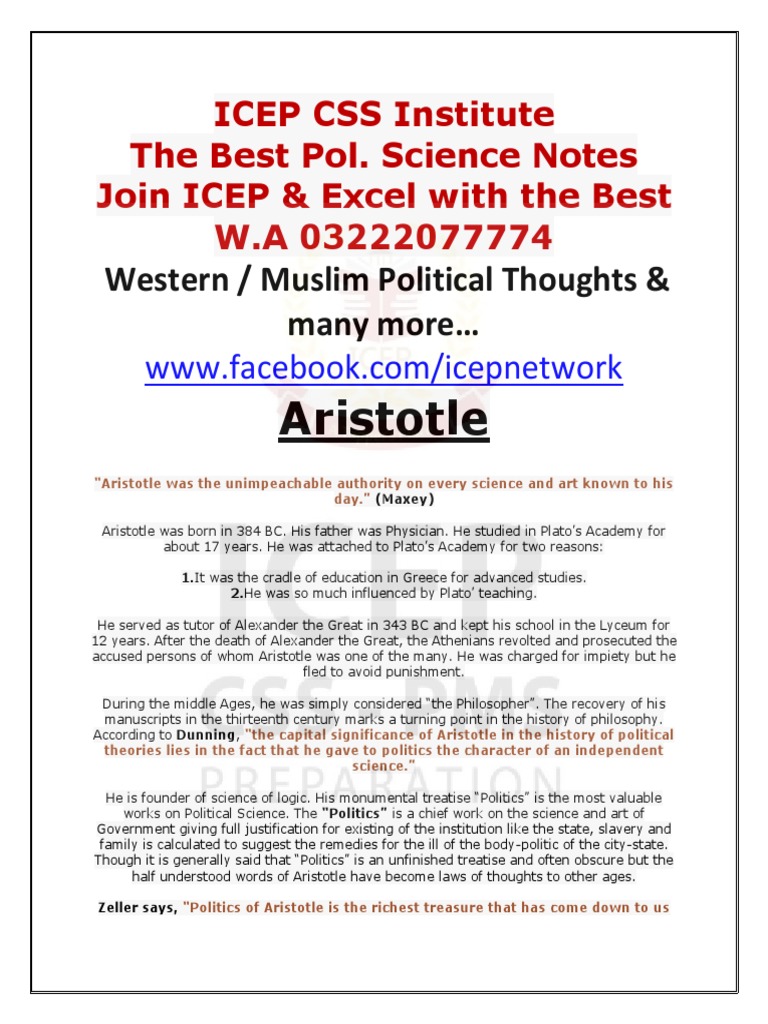Pol - Science Notes by ICEP CSS Institute - W.A 03222077774 | PDF ...