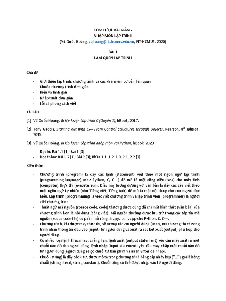 Bai1 NMLT 2020 | PDF