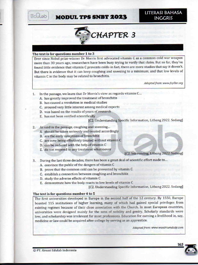 SNBT Chapter 3 | PDF