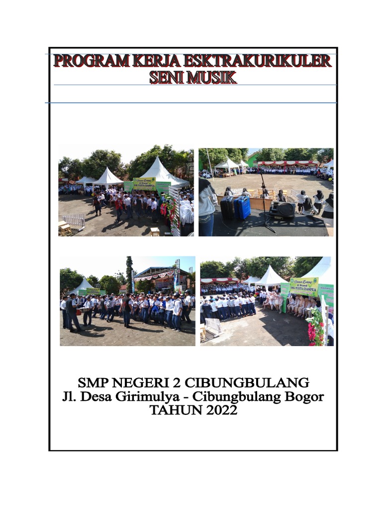 Program Ekstrakurikuler Musik SMPN 2 Cibungbulang | PDF