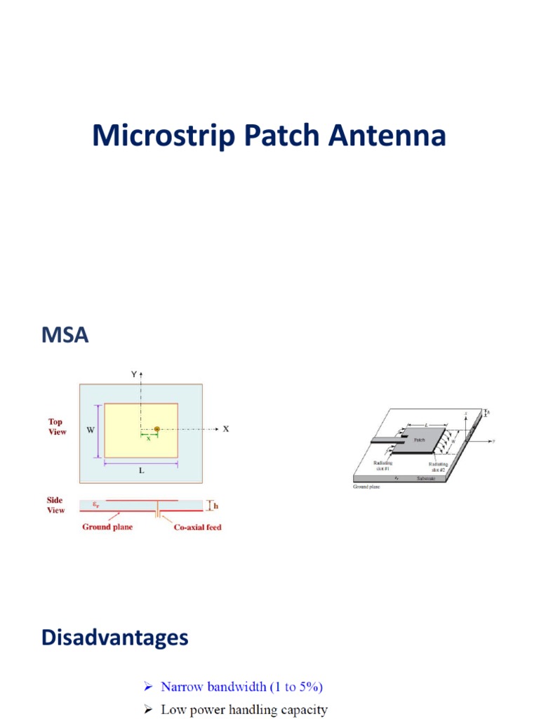Microstrip Patch Antenna | PDF