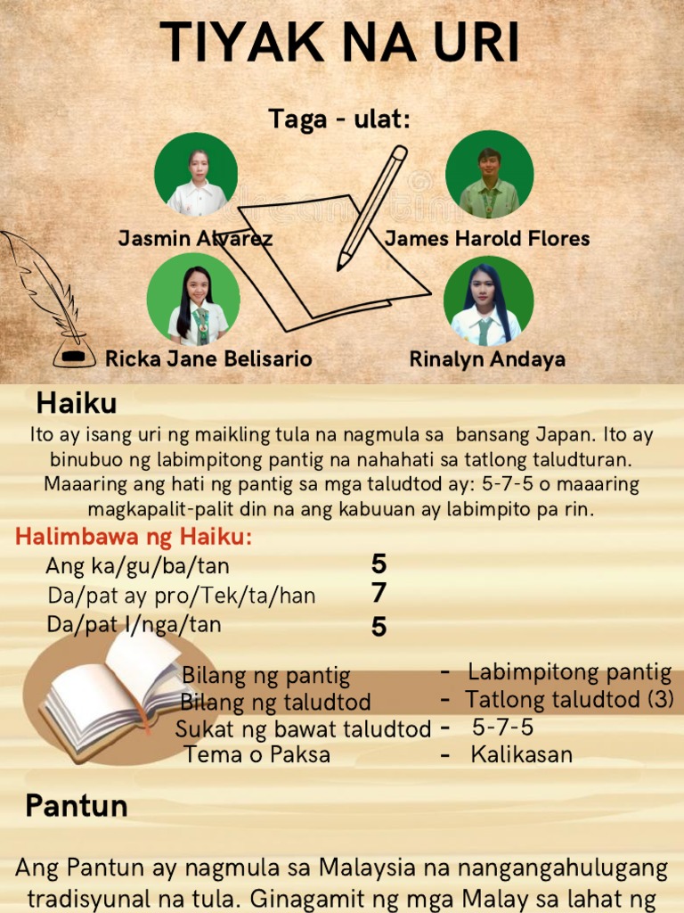 Tiyak Na Uri 1 | PDF