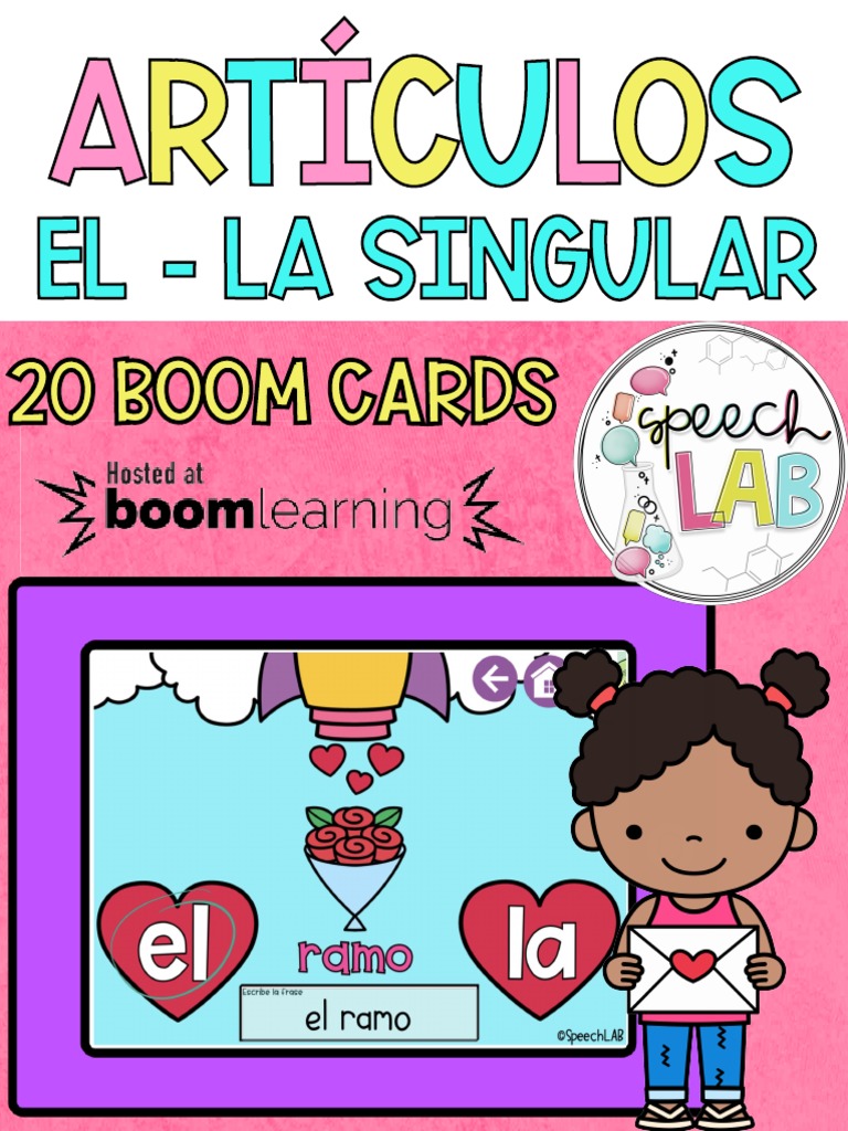 El - La Singular: 20 Boom Cards | PDF