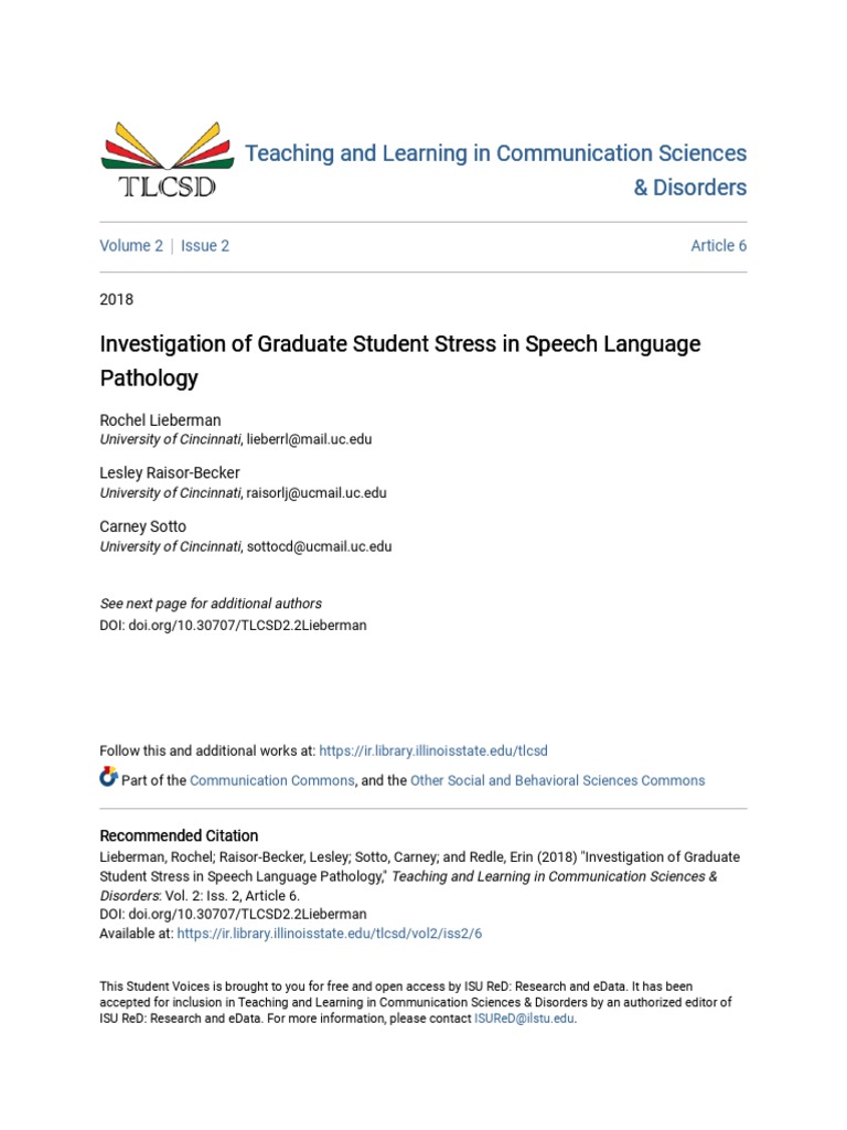 Investigation of Graduate Student Stress | PDF | Cost Of Living ...