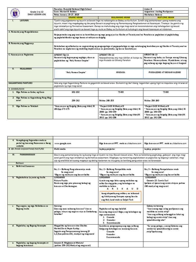 FINAL AP8 2ND LC Week 8 | PDF