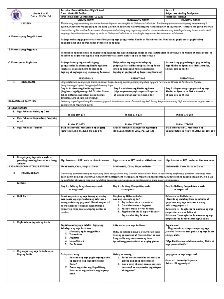 Final AP8 2nd LC Week 3 | PDF