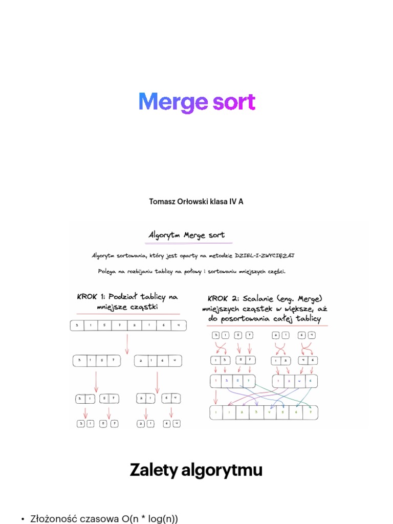Referat Merge Sort | PDF