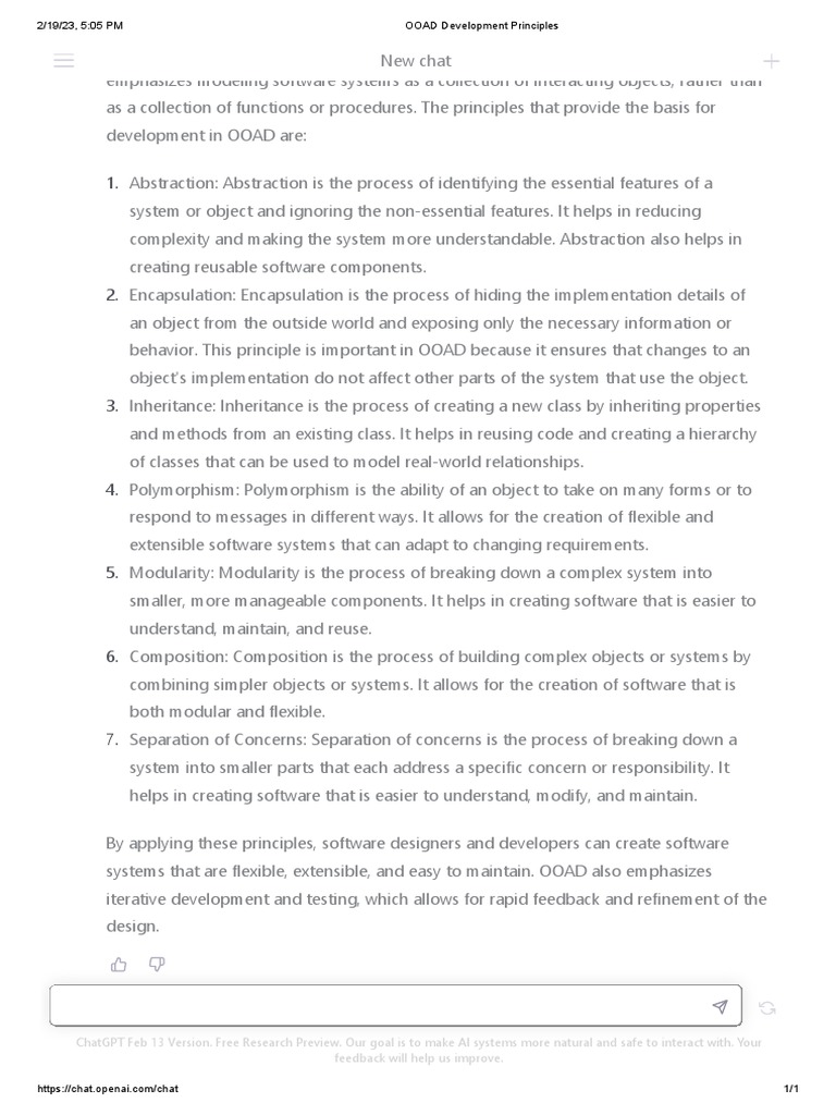 Ooad Development Principles Pdf Object Oriented Programming System