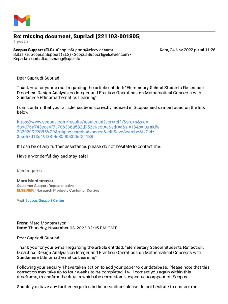 Gmail - Re_ Missing Document, Supriadi [221103-001805] | PDF | Justice ...