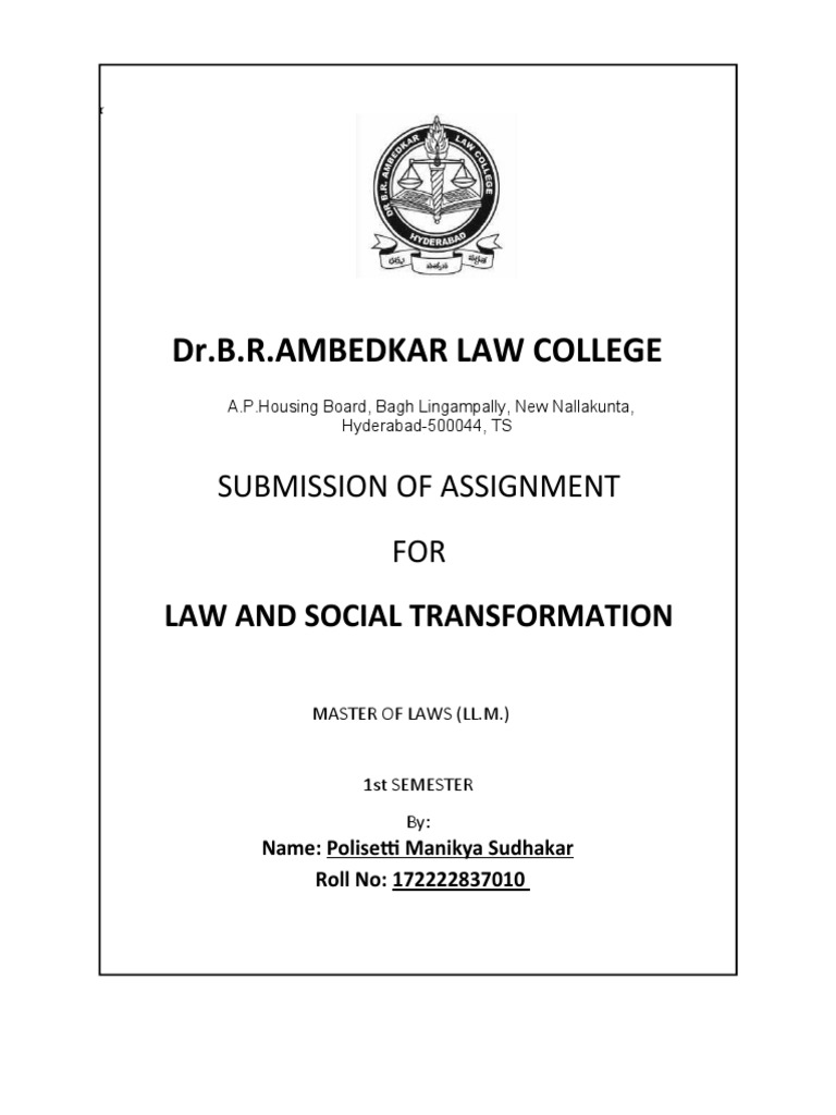 ASSIGNMENT | PDF | Jurisprudence | Justice