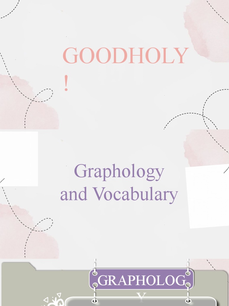 GRAPHOLOGY | PDF | Spelling | Punctuation
