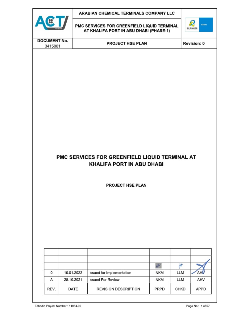 BTME HSE Plan | PDF | Risk | Occupational Safety And Health