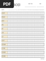 Bowel Movement Tracking Sheet | PDF