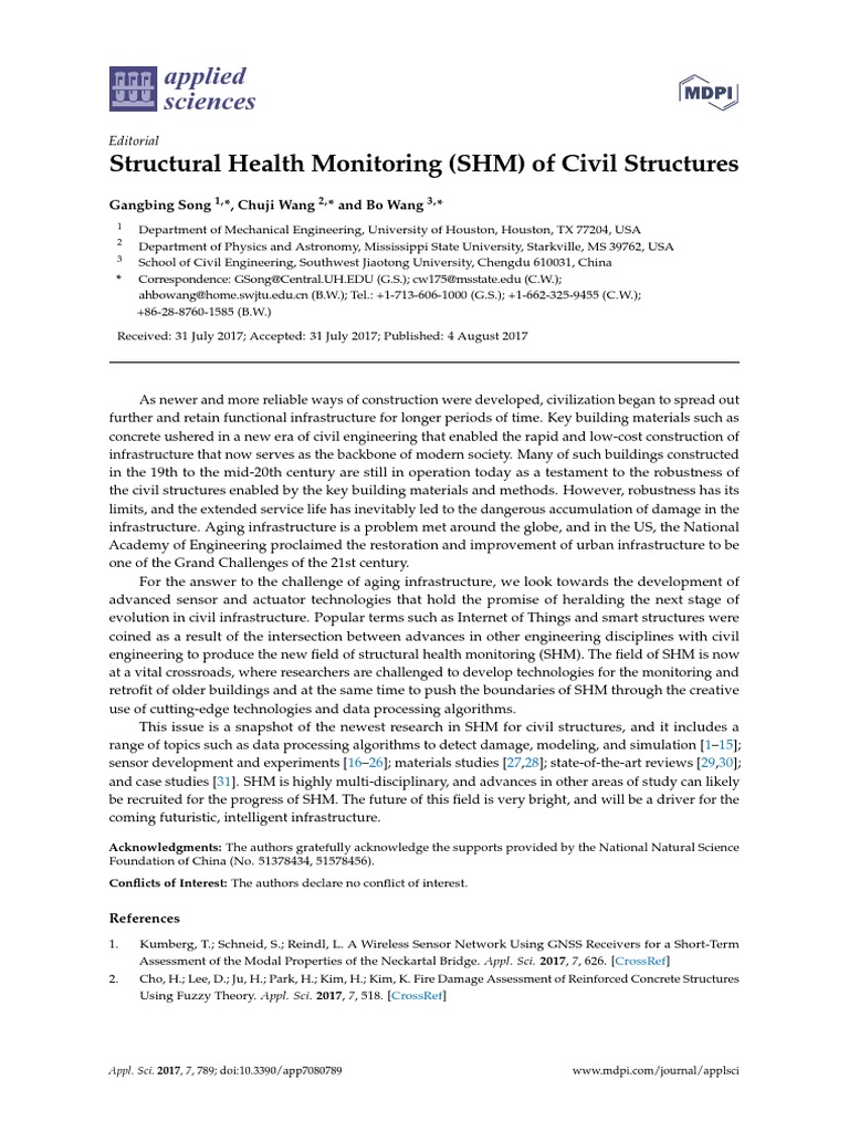 Structural Health Monitoring | PDF | Engineering | Creative Commons License