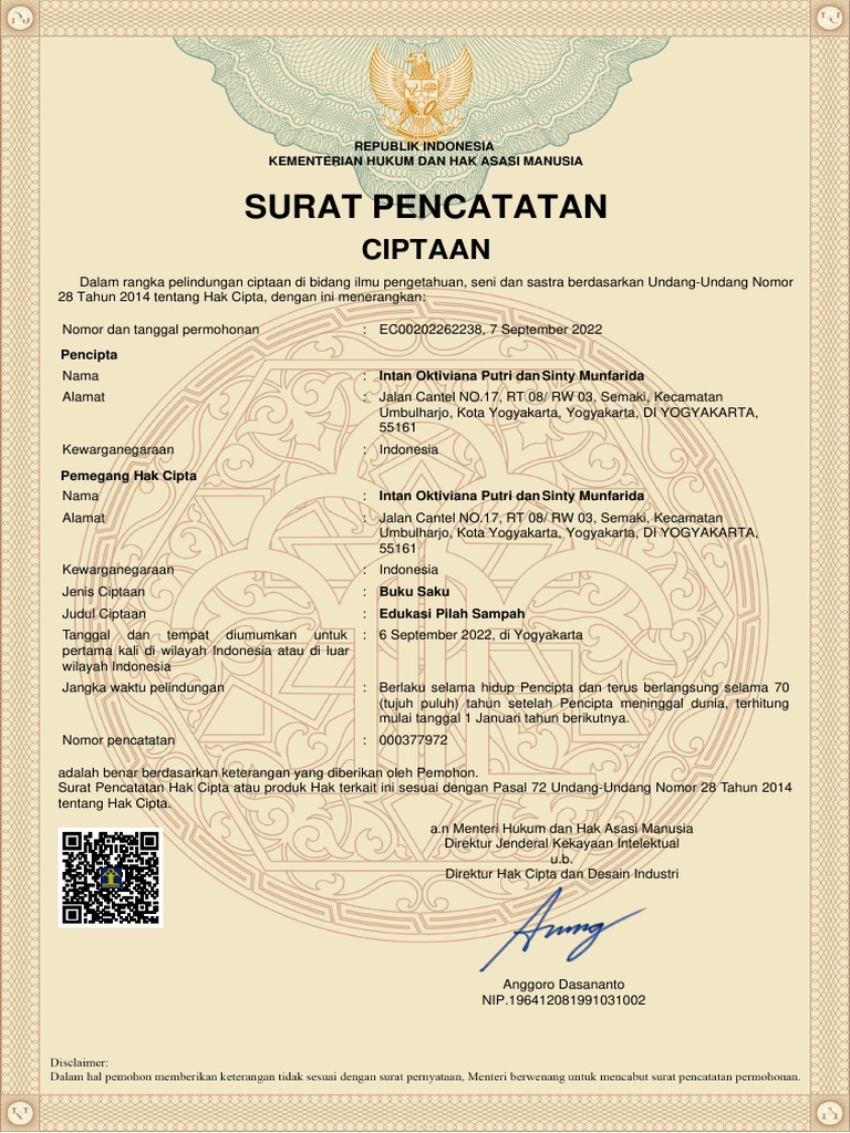 Sertifikat EC00202262238 | PDF