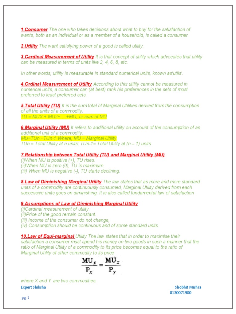 Chpter 2 | PDF | Utility | Marginal Utility