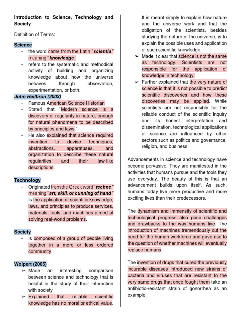 Introduction To Science, Technology and Society: John Heilbron (2003 ...