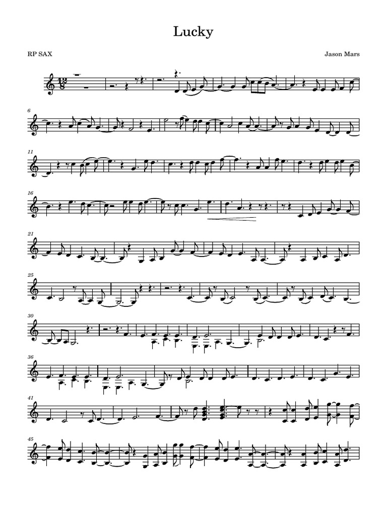 Lucky - RP SAX | PDF