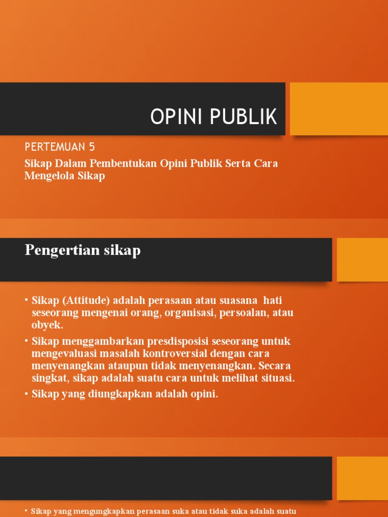 Materi 5 Opini Publik | PDF