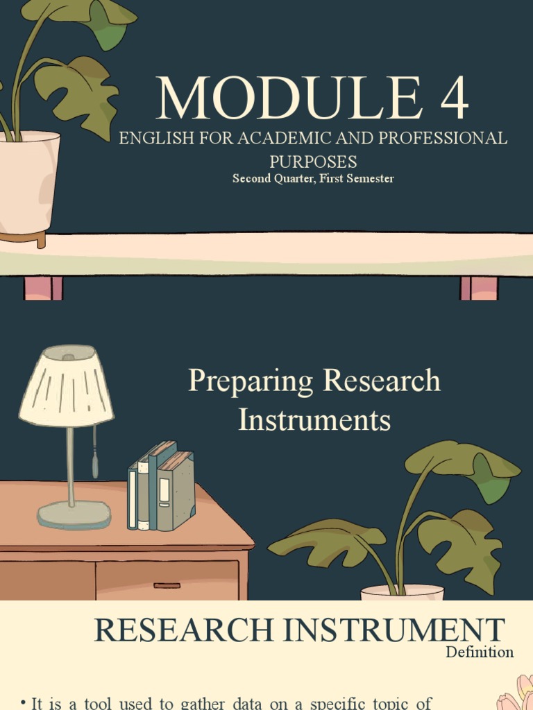 Module 4 EAPP | PDF | Questionnaire | Survey Methodology