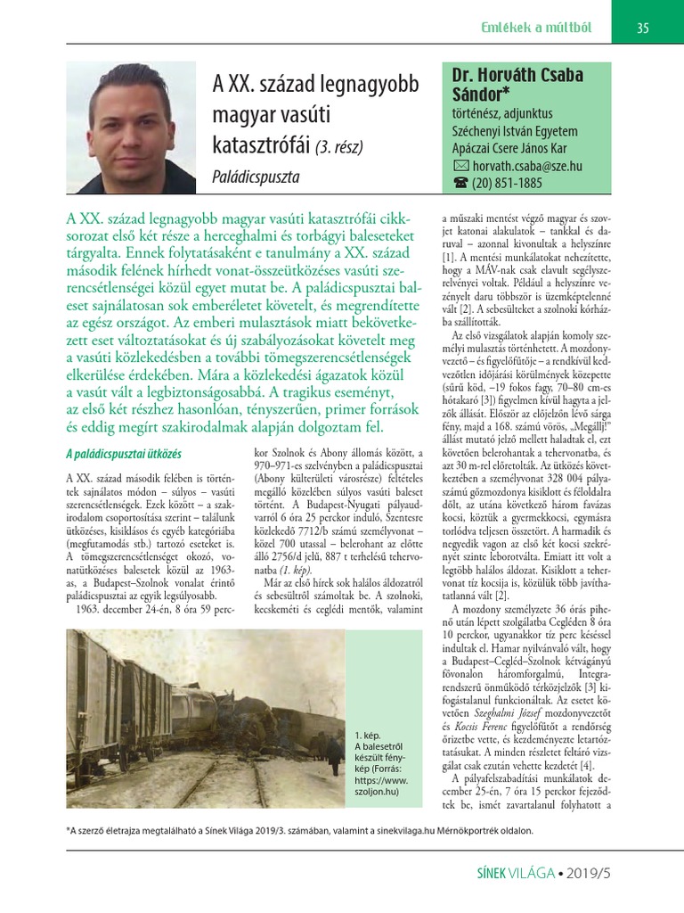 A XX Szazad Legnagyobb Magyar Vasuti Kat | PDF