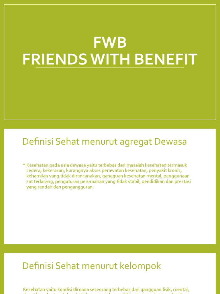FWB Friends With Benefit | PDF | Gaya Hidup