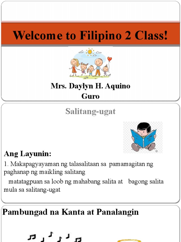 Filipino 2 Lesson 6 | PDF