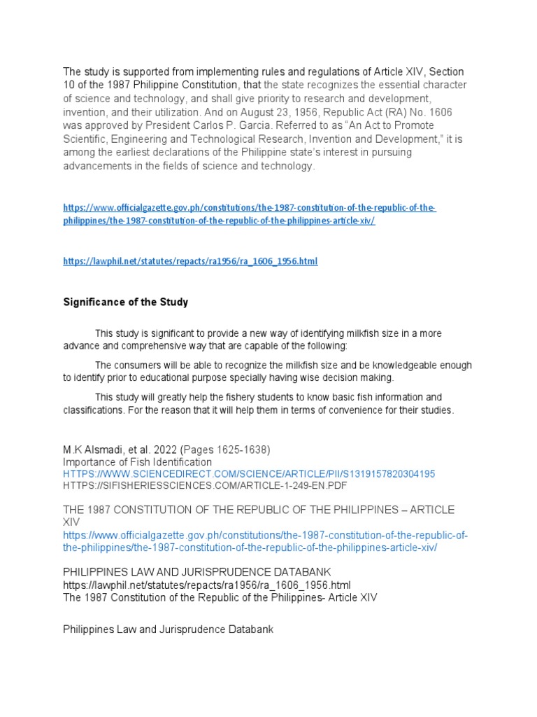 The Study Is Supported From Implementing Rules and Regulations of ... The Study Is Supported From Implementing Rules and Regulations of ...