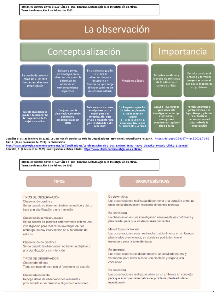 La Observación | PDF | Método científico | Observación