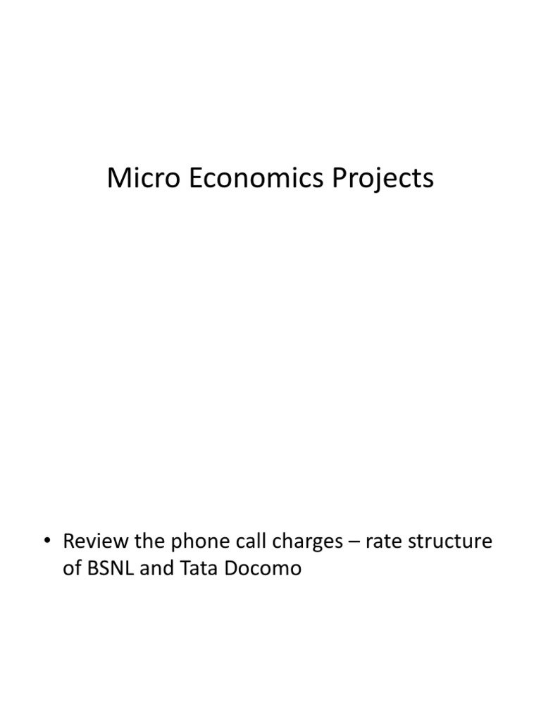 Microeconomics Project Overview | PDF | Business